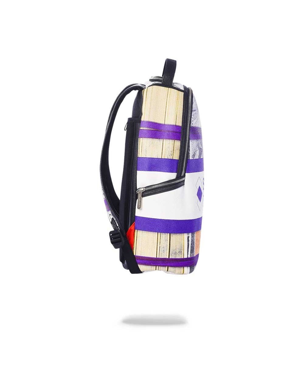 Sprayground Purple Money Bands Backpack