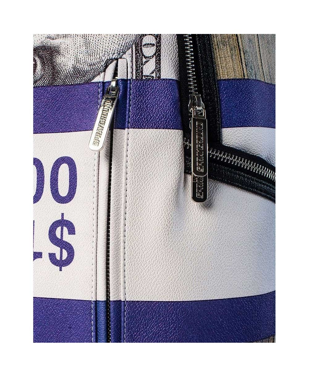 Sprayground Purple Money Bands Backpack